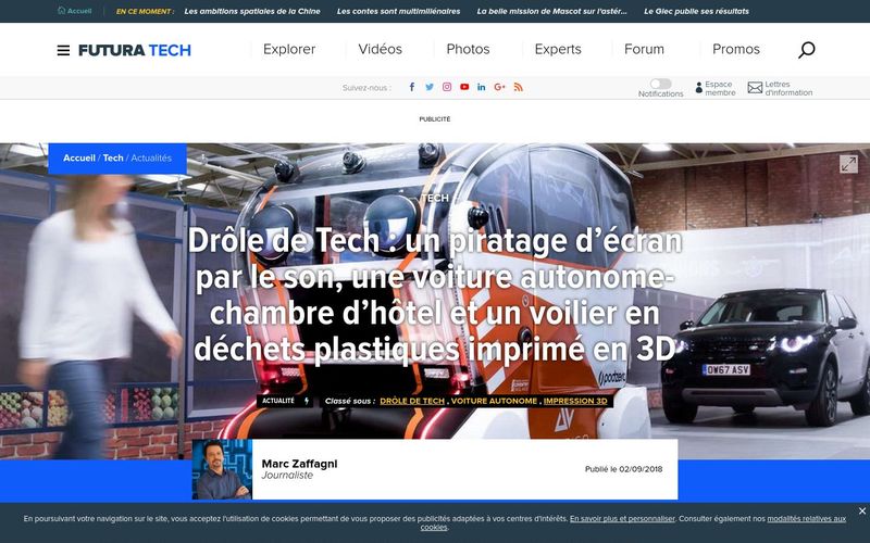 Futura Tech : un piratage d’écran par le son – L'espace High-Tech